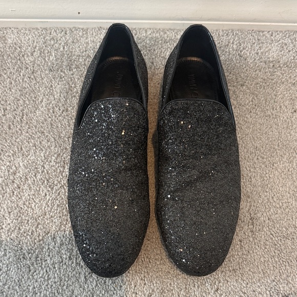 Jimmy Choo | Shoes | Jimmy Choo Black Sparkle Mens Loafers | Poshmark
